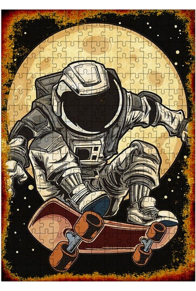 Tablomega Ahşap Mdf Puzzle Yapboz Kaykay Kayan Astronot 255 Parça 35*50 cm Tablomega Ahşap Mdf Puzzle Yapboz Kaykay Kayan Astronot 255 Parça 35*50 cm
