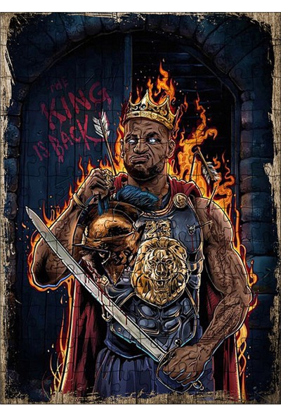 Tablomega Ahşap Mdf Puzzle Yapboz Kılıçlı Adam 120 Parça 25*35 cm