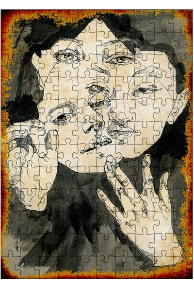 Tablomega Ahşap Mdf Puzzle Yapboz Yüzler 120 Parça 25*35 cm