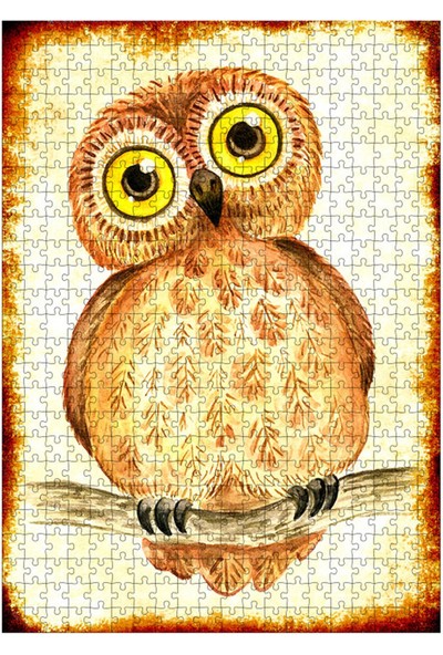 Tablomega Ahşap Mdf Puzzle Yapboz Duvar Tablosu Sevimli Baykuş 500 Parça 50*70 cm Tablomega Ahşap Mdf Puzzle Yapboz Duvar Tablosu Sevimli Baykuş 500 Parça 50*70 cm
