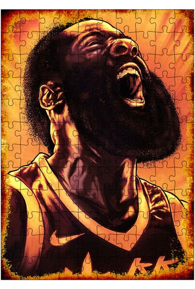 Tablomega Ahşap Mdf Puzzle Yapboz Nba Basketbolcu 120 Parça 25*35 cm