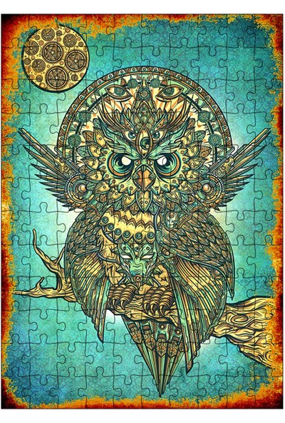 Tablomega Ahşap Mdf Puzzle Yapboz Kral Baykuş 120 Parça 25*35 cm Tablomega Ahşap Mdf Puzzle Yapboz Kral Baykuş 120 Parça 25*35 cm