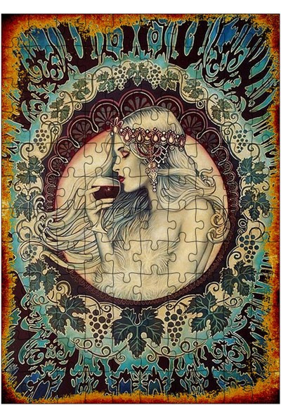 Tablomega Ahşap Mdf Puzzle Yapboz Şarap ve Kadın 120 Parça 25*35 cm Tablomega Ahşap Mdf Puzzle Yapboz Şarap ve Kadın 120 Parça 25*35 cm