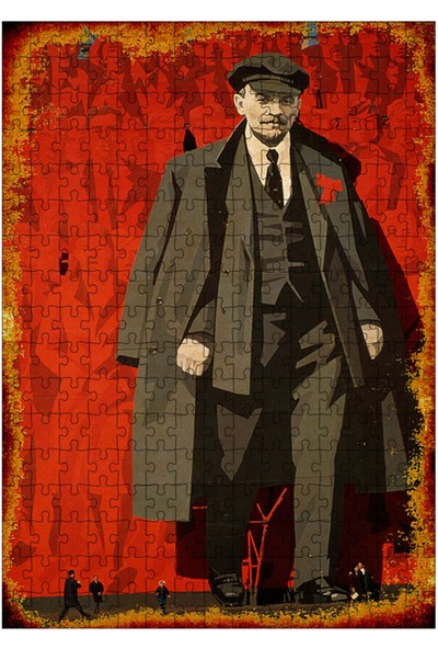 Tablomega Ahşap Mdf Puzzle Yapboz Lenın 255 Parça 35*50 cm