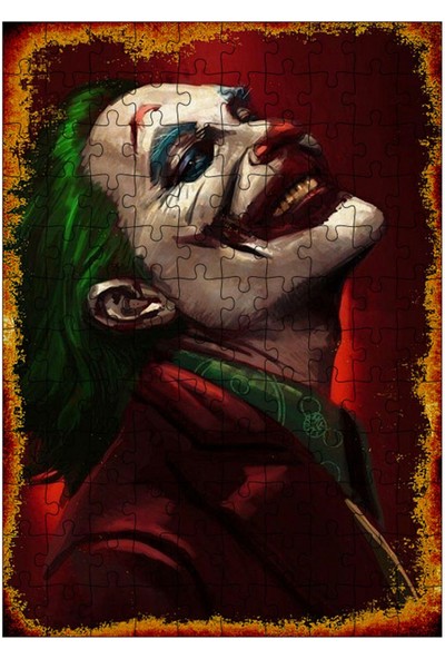 Tablomega Ahşap Mdf Puzzle Yapboz Kırmızı Fon Joker 120 Parça 25*35 cm