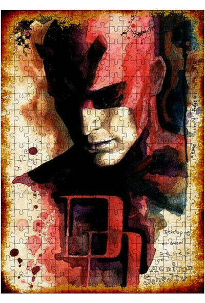 Tablomega Ahşap Mdf Puzzle Yapboz Daredevil 255 Parça 35*50 cm
