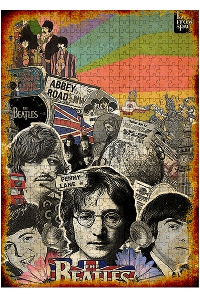 Tablomega Ahşap Mdf Puzzle Yapboz The Beatles Posteri 500 Parça 50*70 cm Tablomega Ahşap Mdf Puzzle Yapboz The Beatles Posteri 500 Parça 50*70 cm