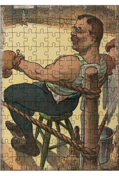 Tablomega Ahşap Mdf Puzzle Yapboz Iplere Yaslı Adam 120 Parça 25*35 cm
