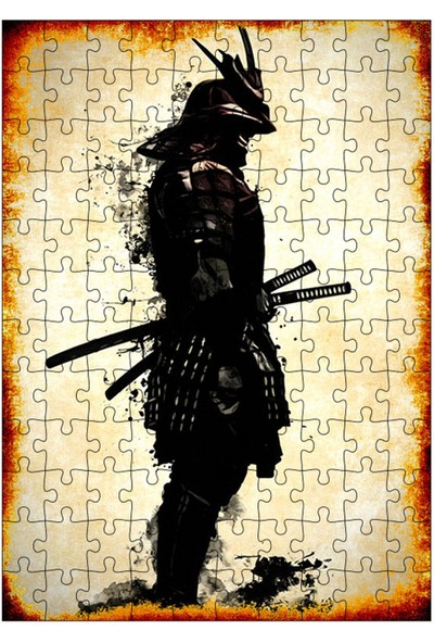 Tablomega Ahşap Mdf Puzzle Yapboz Samuray 120 Parça 25*35 cm