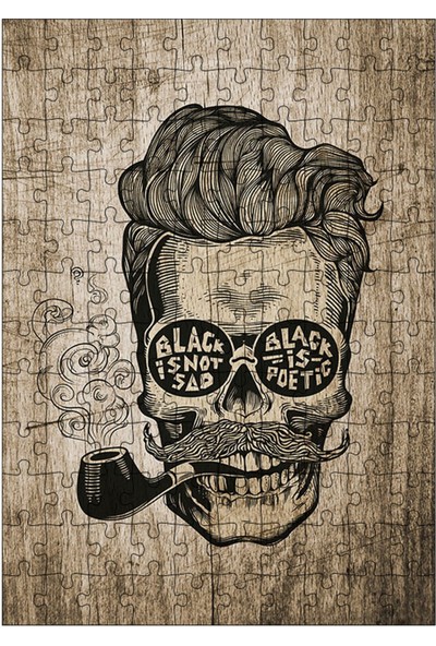 Tablomega Ahşap Mdf Puzzle Yapboz Şiirsel Kurukafa 120 Parça 25*35 cm