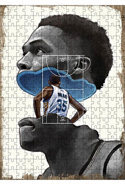Tablomega Ahşap Mdf Puzzle Yapboz Nba Oyuncusu 255 Parça 35*50 cm
