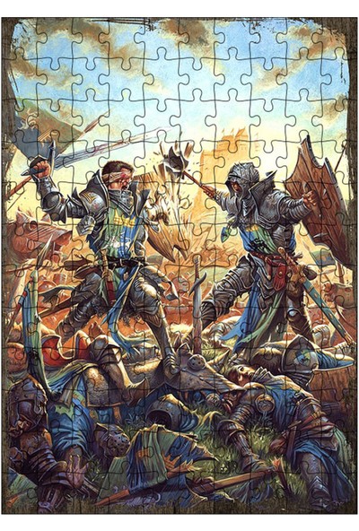 Tablomega Ahşap Mdf Puzzle Yapboz Savaş Resmi 120 Parça 25*35 cm Tablomega Ahşap Mdf Puzzle Yapboz Savaş Resmi 120 Parça 25*35 cm