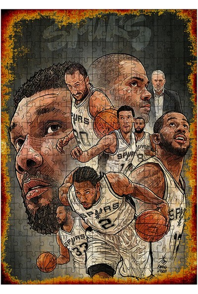 Tablomega Ahşap Mdf Puzzle Yapboz San Antonio Spurs 255 Parça 35*50 cm Tablomega Ahşap Mdf Puzzle Yapboz San Antonio Spurs 255 Parça 35*50 cm