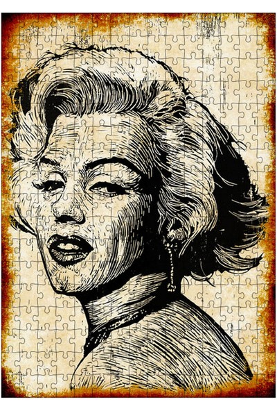 Tablomega Ahşap Mdf Puzzle Yapboz Marilyn Monroe 255 Parça 35*50 cm