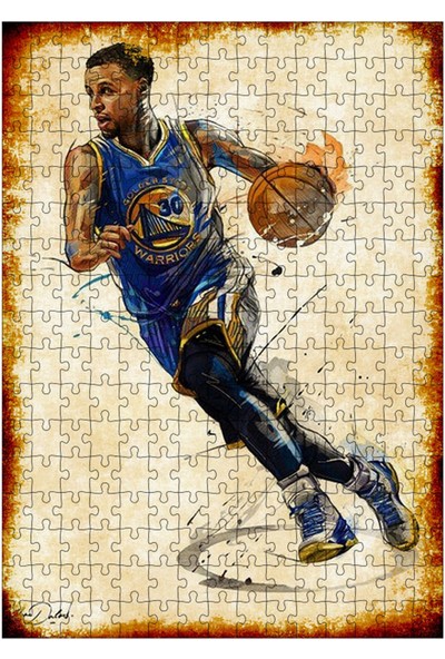 Tablomega Ahşap Mdf Puzzle Yapboz Nba Basketbol 255 Parça 35*50 cm