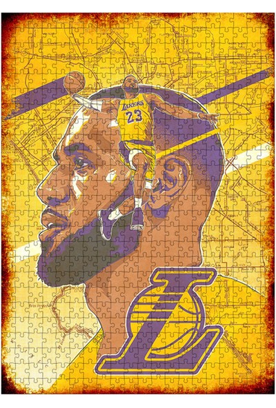 Tablomega Ahşap Mdf Puzzle Yapboz Nba Posteri 500 Parça 50*70 cm