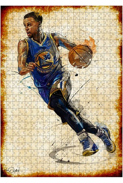 Tablomega Ahşap Mdf Puzzle Yapboz Nba Basketbol 500 Parça 50*70 cm