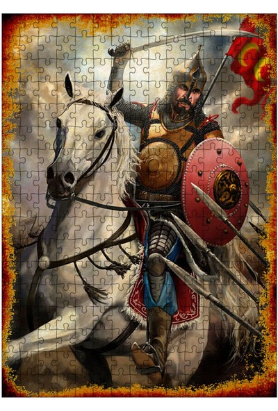 Tablomega Ahşap Mdf Puzzle Yapboz Sultan Alparslan 255 Parça 35*50 cm