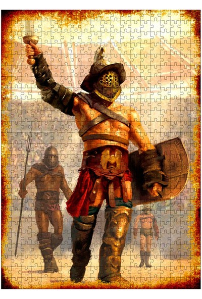Tablomega Ahşap Mdf Puzzle Yapboz Gladyatör 500 Parça 50*70 cm