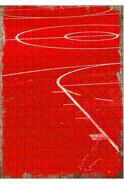 Tablomega Ahşap Mdf Puzzle Yapboz Basketbol Sahası 255 Parça 35*50 cm