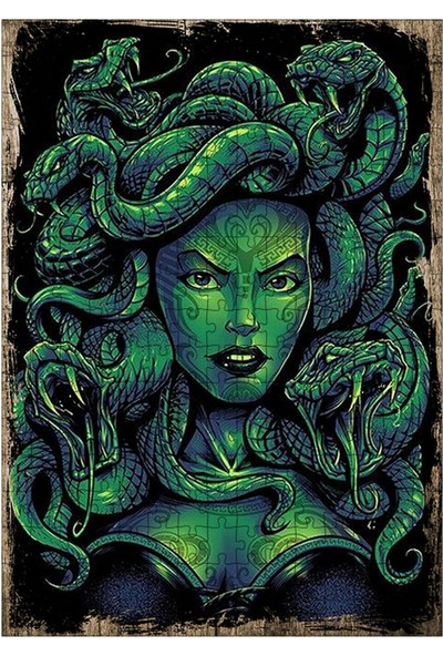 Tablomega Ahşap Mdf Puzzle Yapboz Savaşçı Medusa 255 Parça 35*50 cm