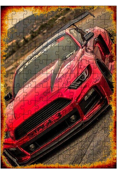 Tablomega Ahşap Mdf Puzzle Yapboz Kırmızı Spor Araba 120 Parça 25*35 cm Tablomega Ahşap Mdf Puzzle Yapboz Kırmızı Spor Araba 120 Parça 25*35 cm
