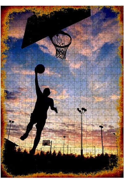 Tablomega Ahşap Mdf Puzzle Yapboz Basket Temalı 500 Parça 50*70 cm