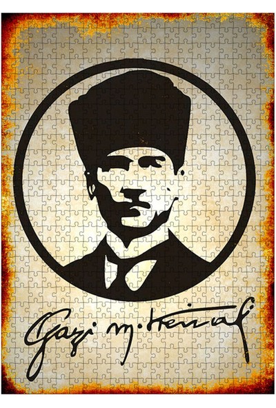 Tablomega Ahşap Mdf Puzzle Yapboz Gazi Mustafa Kemal Atatürk 500 Parça 50*70 cm Tablomega Ahşap Mdf Puzzle Yapboz Gazi Mustafa Kemal Atatürk 500 Parça 50*70 cm