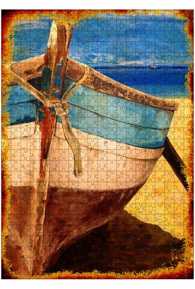 Tablomega Ahşap Mdf Puzzle Yapboz Ahşap Kayık 500 Parça 50*70 cm