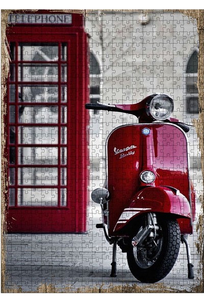 Tablomega Ahşap Mdf Puzzle Yapboz Motosiklet 500 Parça 50*70 cm