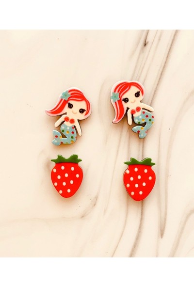 Yeşim Aksesuar Mıknatıslı Çocuk Küpe, Çocuk Küpesi Mıknatıslı(2 Çift) Yeşim Aksesuar Mıknatıslı Çocuk Küpe, Çocuk Küpesi Mıknatıslı(2 Çift)