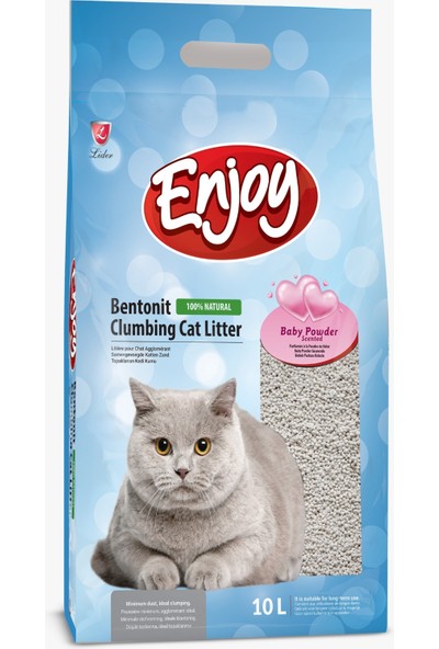 Enjoy Bebek Pudra Kokulu Kedi Kumu 10 Lt