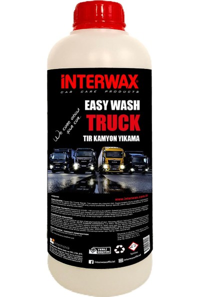Interwax Easy Wash Truck Fırçasız Tır-Kamyon Yıkama Köpüğü 1 kg