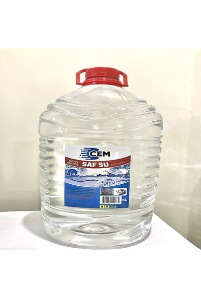 Cem Saf Su Ütü ve Akü Suyu 5 Litre (Üretim Yılı 2021)