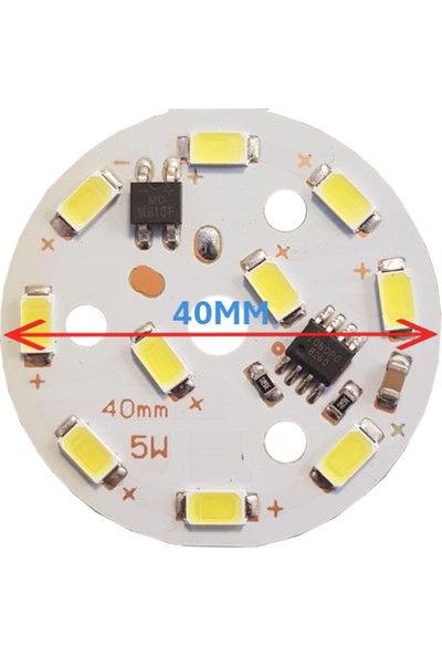 Hazar Led 220 Volt 5 Watt Smd 5630 Ledli Hazır LED Modül 40 mm Beyaz Hazar Led 220 Volt 5 Watt Smd 5630 Ledli Hazır LED Modül 40 mm Beyaz