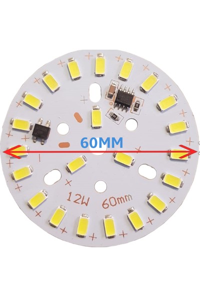 Hazar Led 220 Volt 12 Watt Smd 5630 Ledli Hazır LED Modül 60 mm Beyaz Hazar Led 220 Volt 12 Watt Smd 5630 Ledli Hazır LED Modül 60 mm Beyaz