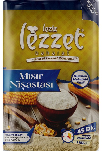 Leziz Lezzet Mısır Nişastası 1 kg