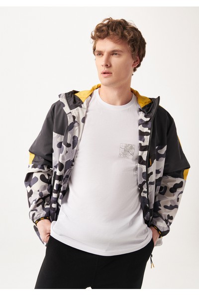 Mavi Erkek Kapüşonlu Gri Ceket 010389-80777