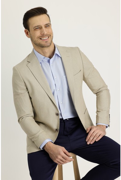 Kiğılı Regular Fit Desenli Ceket