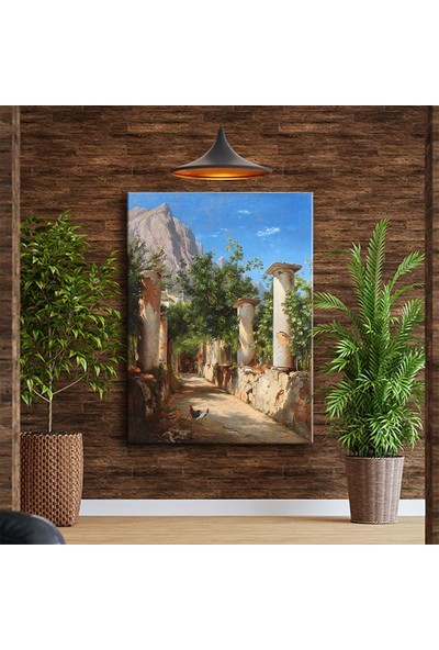 Voovart Carl Frederik Aagaard - Antik Sojlegang İTALYA,1874 Kanvas Tablo - VOOV1765 Voovart Carl Frederik Aagaard - Antik Sojlegang İTALYA,1874 Kanvas Tablo - VOOV1765