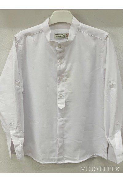 Woorage Erkek Çocuk Hakim Yaka Gömlek 3805 Beyaz Woorage Erkek Çocuk Hakim Yaka Gömlek 3805 Beyaz