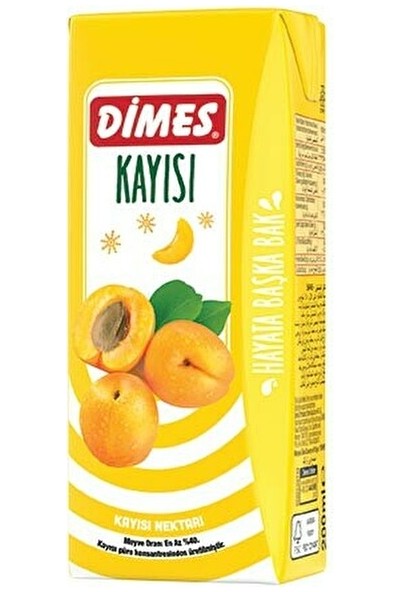 Dimes Meyve Suyu 200 ml Kayısı x 27 Adet Dimes Meyve Suyu 200 ml Kayısı x 27 Adet