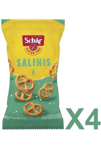 Schar Salinis Glutensiz Tuzlu Halka Kraker 60 gr x 4