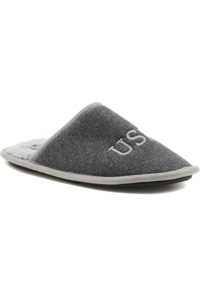 U.s. Polo Assn. Frank 1pr Gri Erkek Terlik
