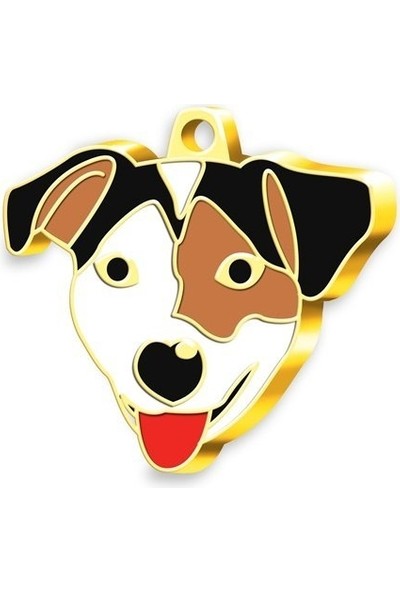 Altın Pati Altın Kaplama Jack Russell Köpek Künyesi