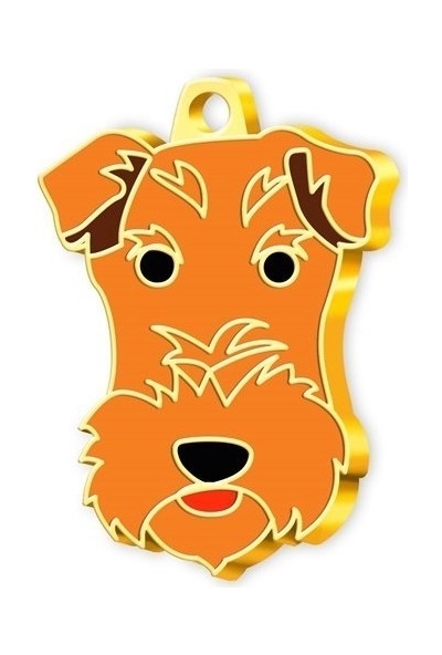 Altın Pati Altın Kaplama Fox Terrier Köpek Künyesi