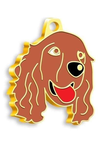 Altın Pati Altın Kaplama Cocker Köpek Künyesi Altın Pati Altın Kaplama Cocker Köpek Künyesi