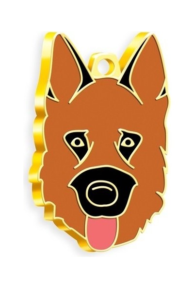 Altın Pati Altın Kaplama Alman Kurdu Köpek Künyesi