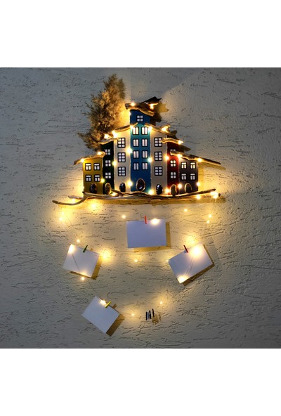 Binbir Trend Driftwood Peri Ledli Duvar Dekoru, Peri Evi, Duvar Süsü GB-063