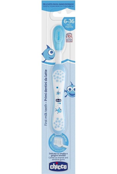 Chicco Ilk Süt Dişi Fırçası Mavi 6-36 Ay